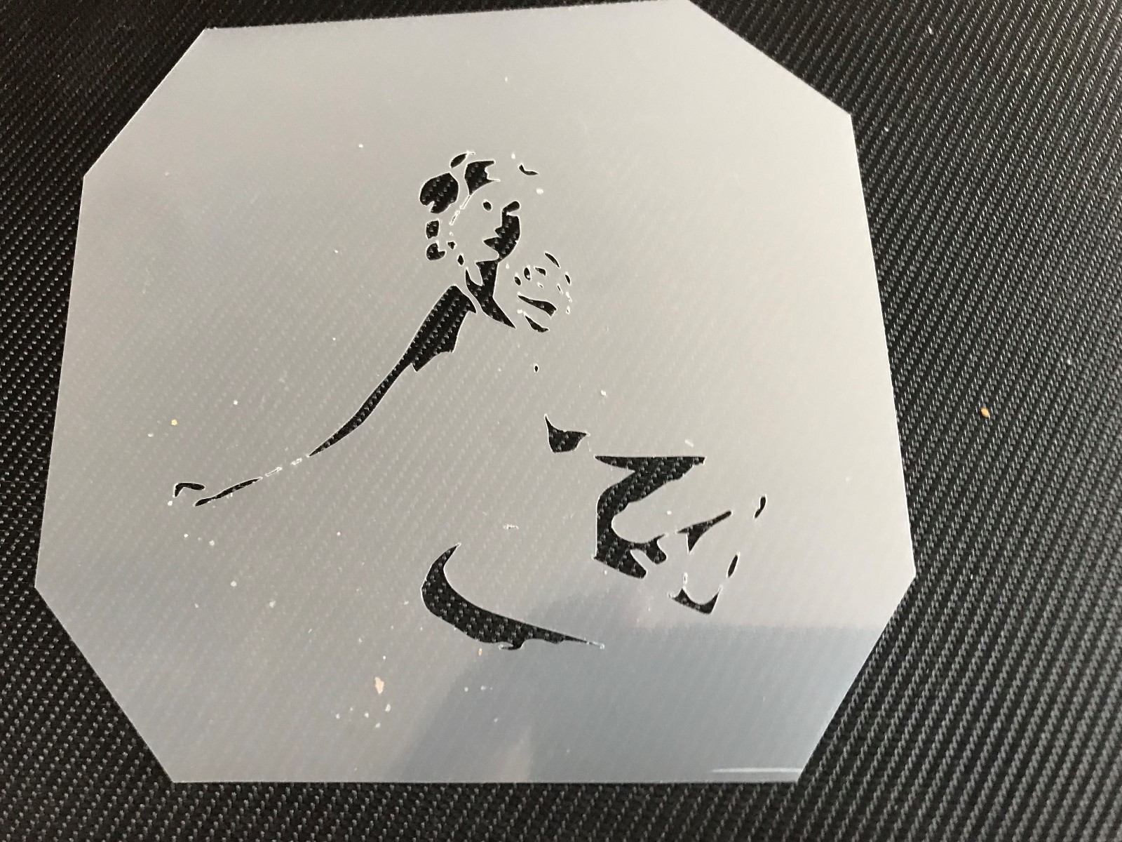 Reusable Multilayer STEP BY STEP airbrush stencil pinup BOMB 1 MYLAR ...