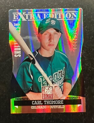 2011 Donruss Elite Extra Edition Prospects Aspirations Carl Thomore #33 ...