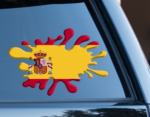 Spain Spanish Splat fun Decal Sticker Car Laptop suit case Rugby ...