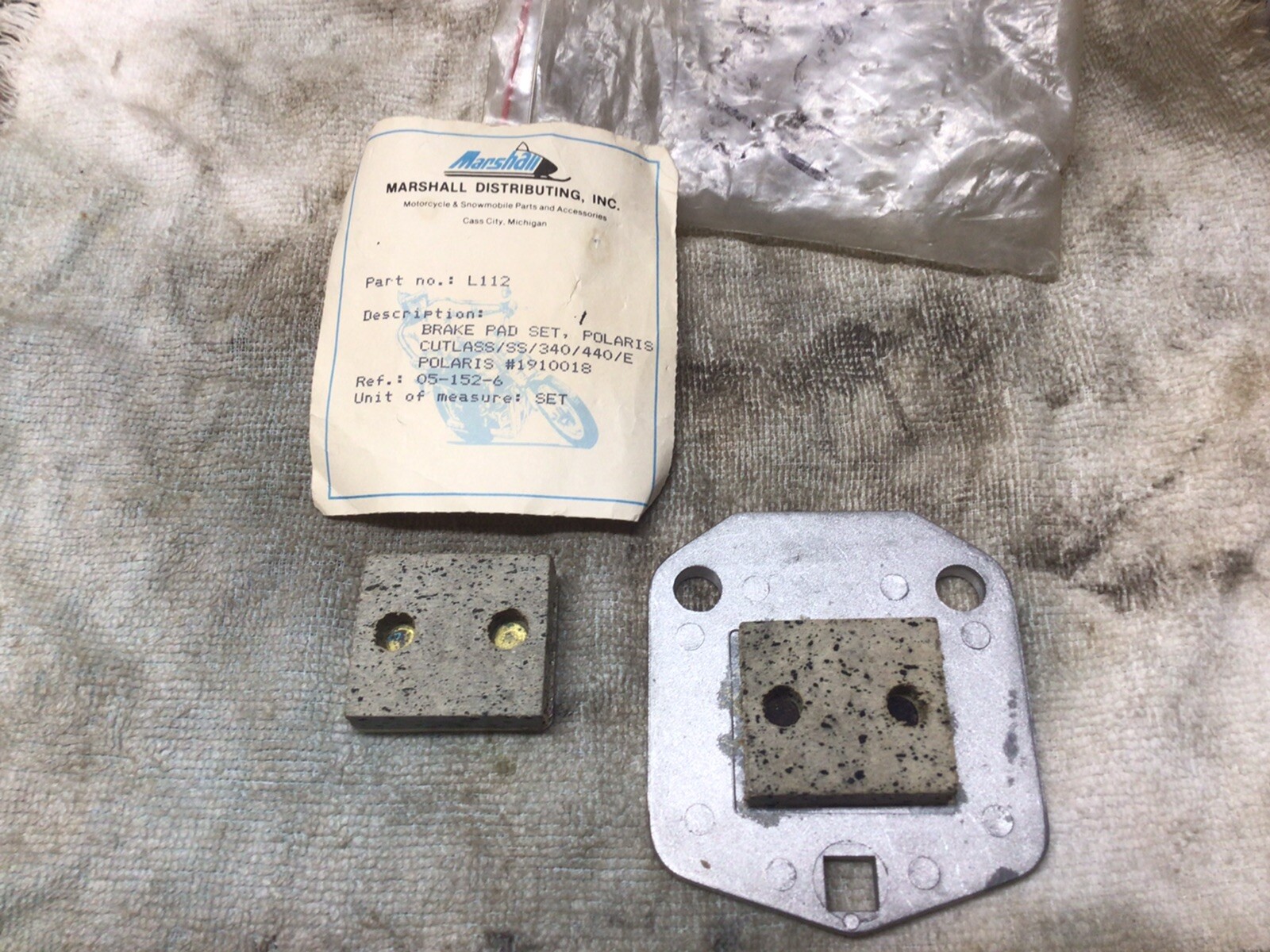 NEW POLARIS SNOWMOBILE BRAKE PAD SET 1981/82 340 440 CUTLASS SS 191 ...