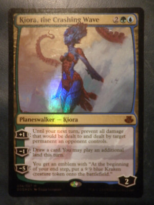 mtg magic kiora, the crashing wave ENGLISH FOIL la déferlante duel ...