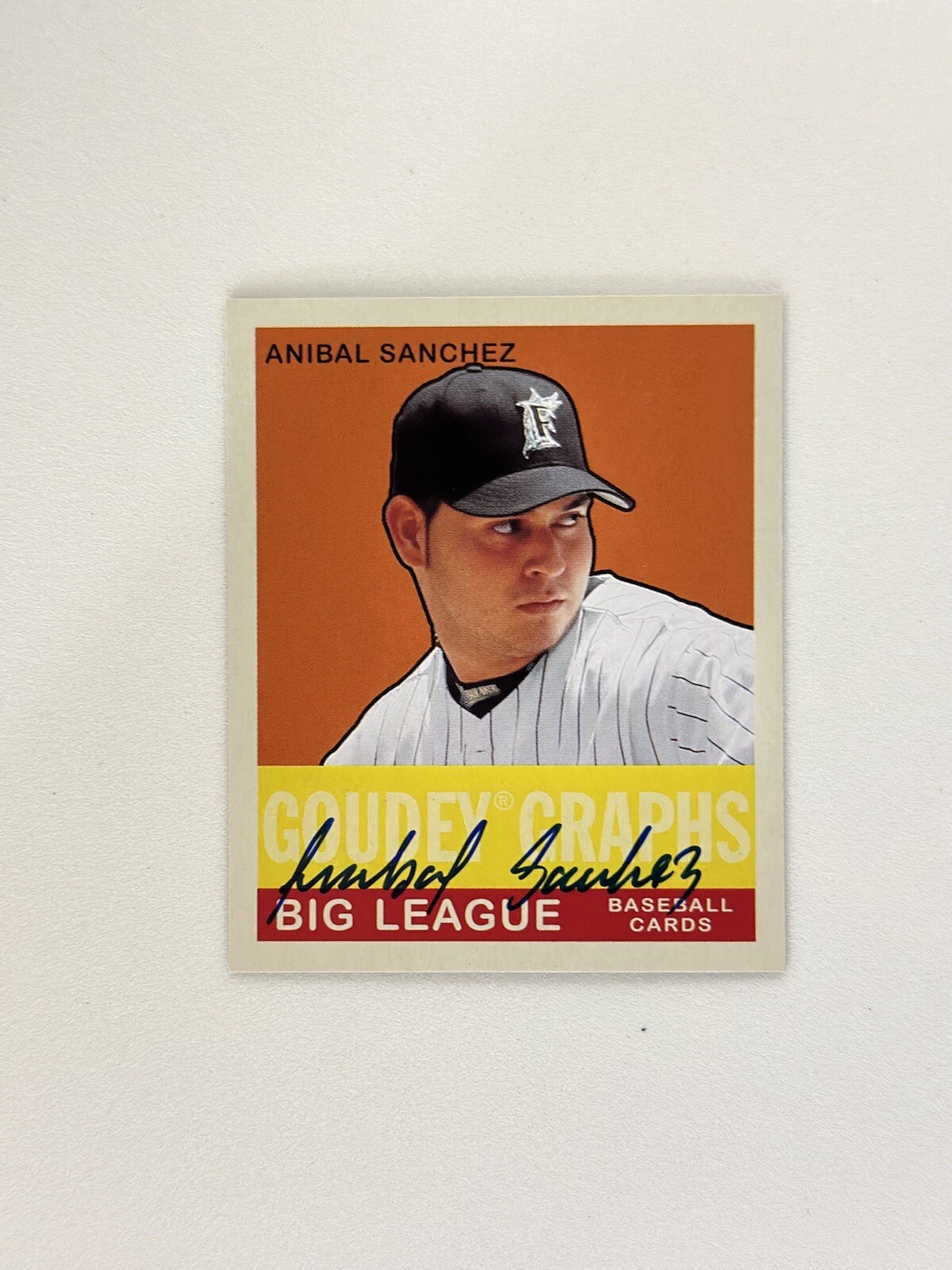 2007 Upper Deck Goudey Goudey Graphs #SA Anibal Sanchez Auto - Miami ...