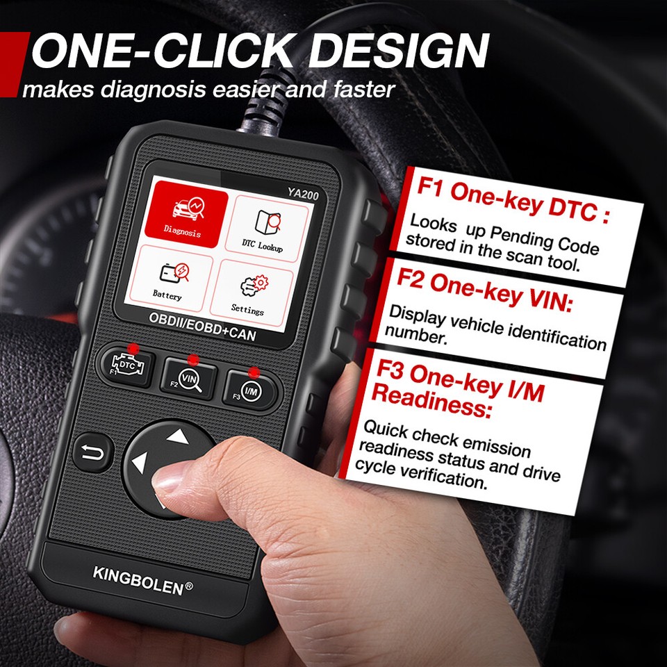 Engine Error Car Diagnostic Scanner Code Fault Erase Reset Tool Reader ...