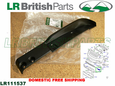GENUINE LAND ROVER FRONT BUMPER DEFLECTOR RANGE ROVER VELAR LH LR111537 ...