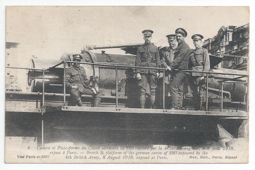 WW1 AMIENS GUN 28cm SK L/40 "Bruno" Railway Gun (Captured, Australian ...