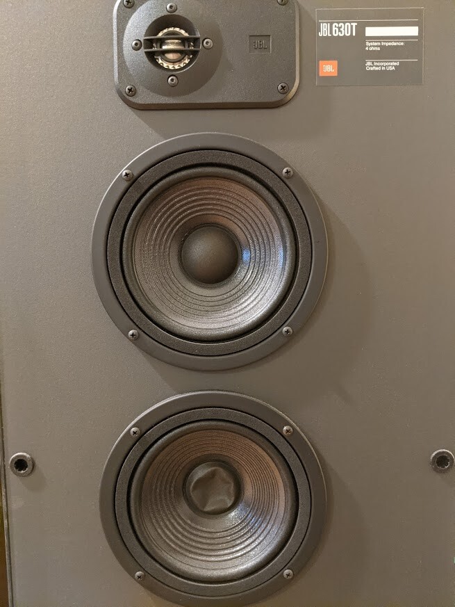 (c. 1989) JBL 630T 150W Floor Speakers (2) 6.5" Woofers (1) 1" Titanium ...