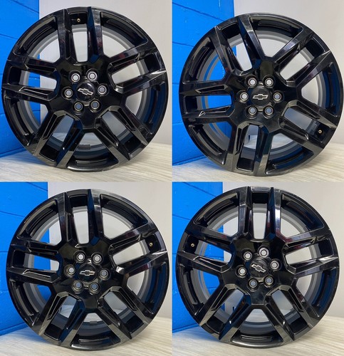 2018-2024 Chevy Blazer Traverse Gloss Black 20x8 10 Spoke Rims ALY 5849 ...