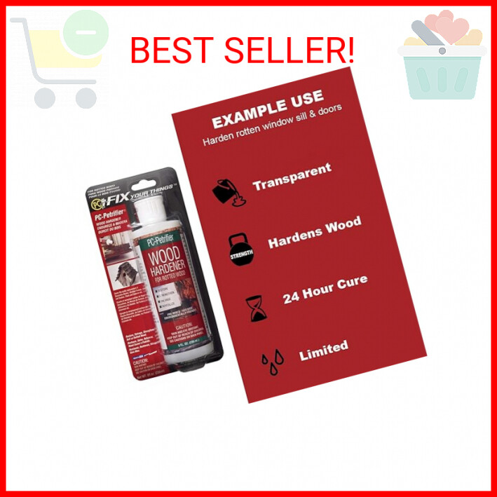 PC Products PC-Petrifier Water-Based Wood Hardener, 16 oz, Milky White ...