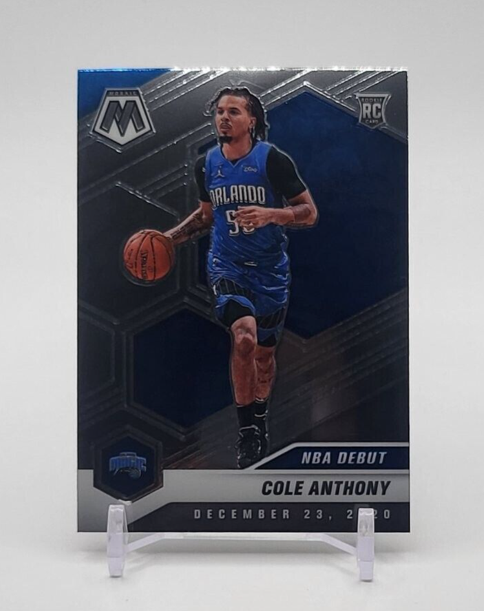 Cole Anthony ROOKIE CARD "NBA Debut" 2020-21 Panini Mosaic #268 Orlando ...
