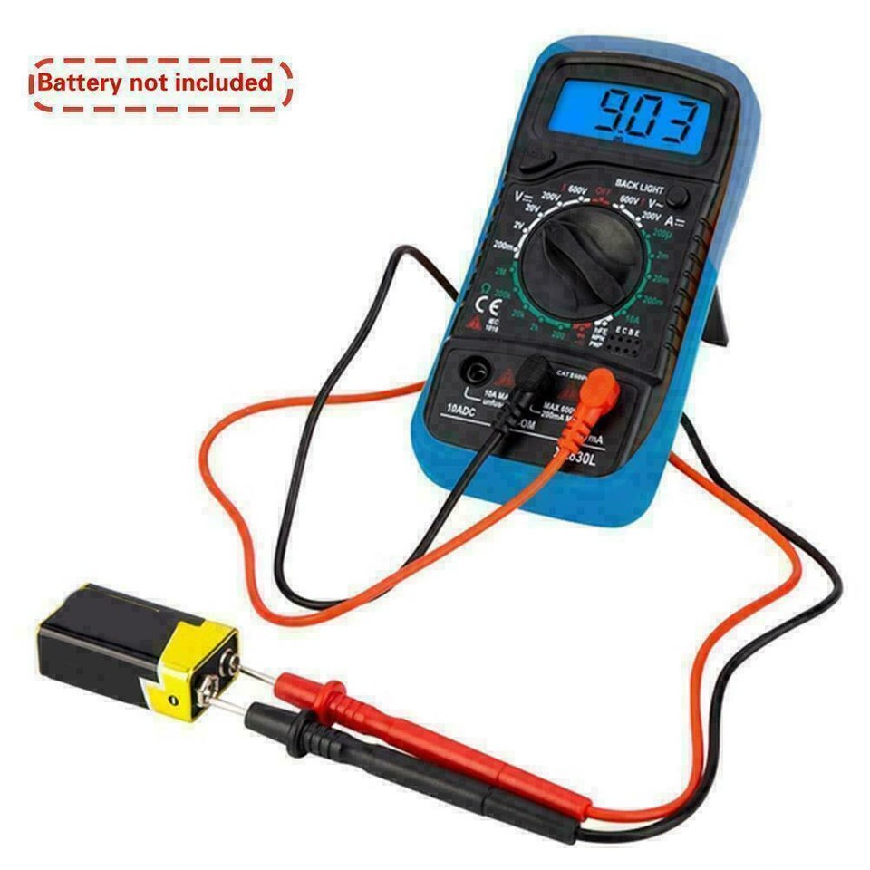 Digital Multimeter AC DC Voltmeter Ammeter Ohmmeter Volt Tester Meter ...