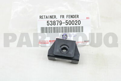 5387950020 Genuine Toyota RETAINER, FRONT FENDER LINER 53879-50020 | eBay
