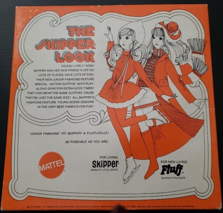 Vintage Barbie/Skipper and Fluff #3476 All Over Felt NRFB NRFP MIP | eBay