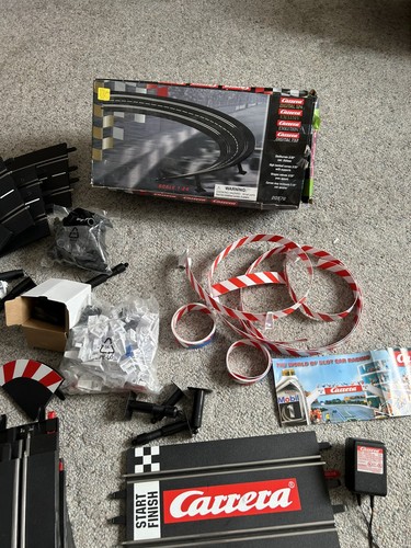 Carrera Slot Car Custom Set With High Banked Curve Set! SUPER RARE FAST ...