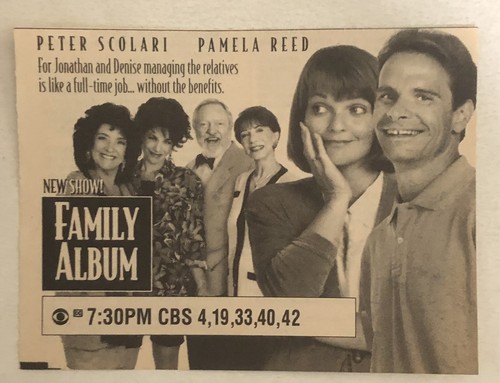 Family Album CBS Tv Series Print Ad Peter Scolari Pamela Reed Tpa4 | eBay