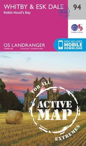 Whitby, Esk Dale & Robin Hood's Bay (Map) OS Landranger Active Map (UK ...