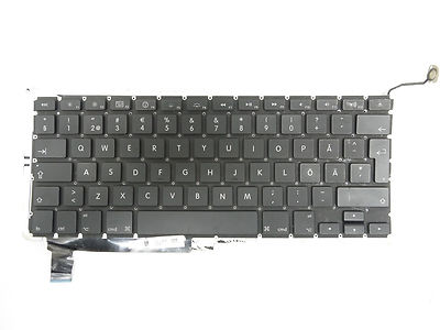 USED Swedish Finland Keyboard for MacBook Pro 15" A1286 2009 2010 2011 ...