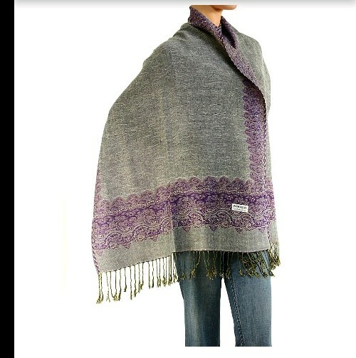 Ladies Set of Two Pashmina Scarfs Embroidered Hijab Shawl awesome ...