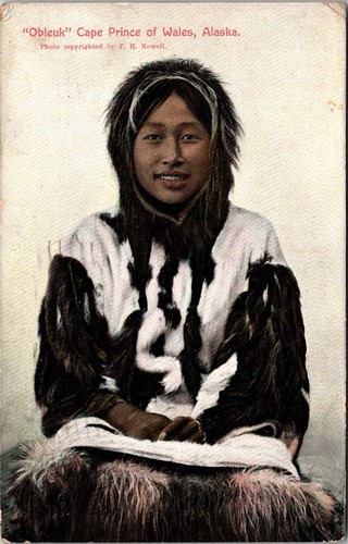 1910 Postcard Native American Indian "Obleuk" Cape Prince of Wales ...
