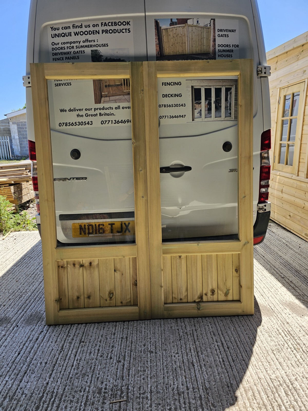 Gorgian ( French) Doors and windows for Summerhouse with glass, frama ...