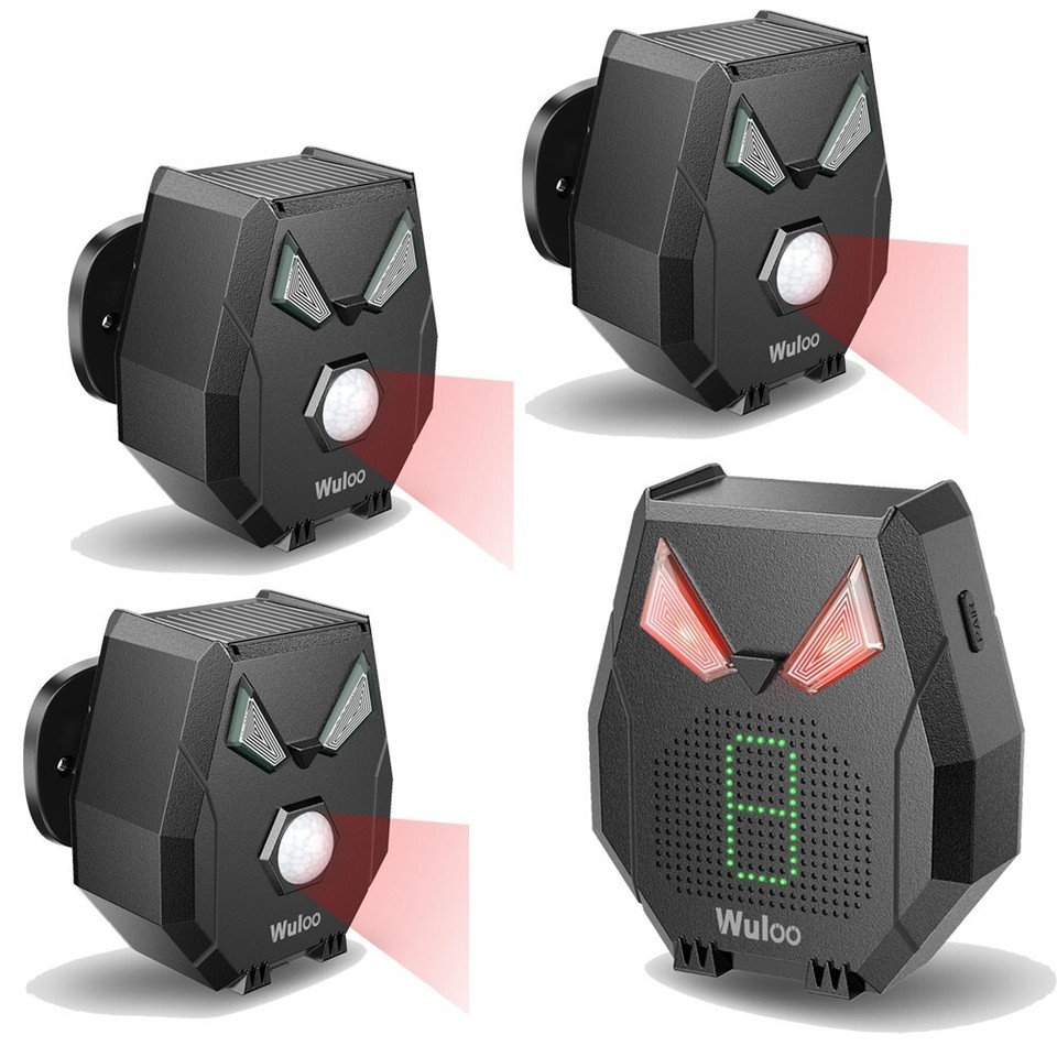 1/3 Mile Long Range Solar Driveway Alarms Wireless Outdoor Motion ...