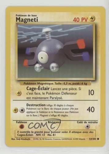 Magnemite French Pokemon Base Set #53 1999 | eBay