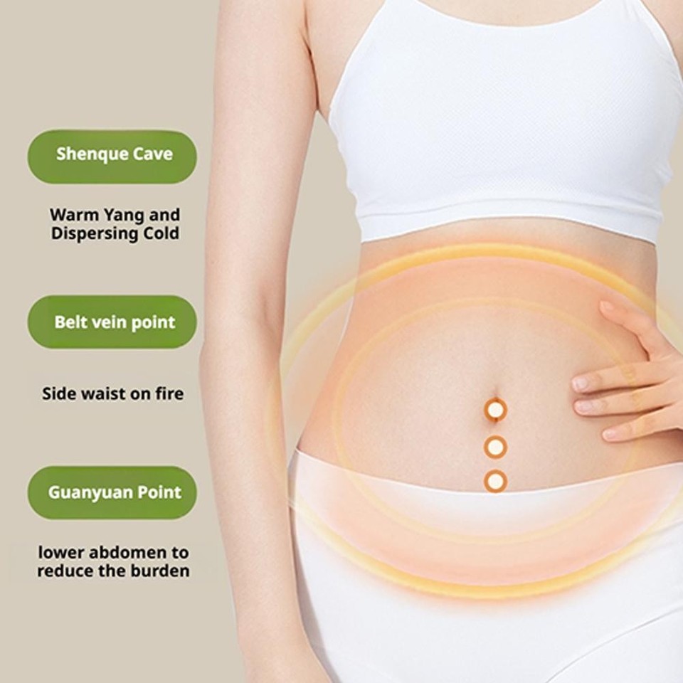 1/5pcs Mugwort Belly Button Patch, Navel Pill Warm Moxibustion Patch ...