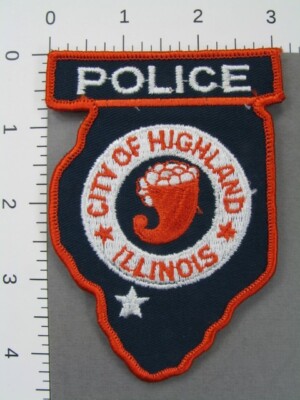 Illinois CITY of HIGHLAND POLICE Patch Madison Co Sister City Sursee ...