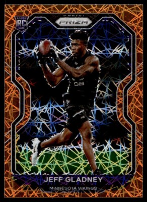 2020 Panini Prizm Orange Lazer Jeff Gladney Rookie Minnesota Vikings ...