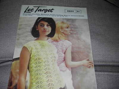 LEE TARGET DK LADY'S JUMPER 32-40 INS KNITTING PATTERN 6604 | eBay