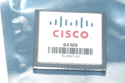 GENUINE Cisco 64MB 50-pin Compact Memory Flash Card 16-2647-04 ...