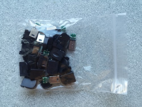 5x Mini USB 10 Pin Port Male Plug Socket Connector Right Angle ...