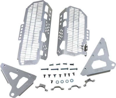 Devol Radiator Guards Aluminum Kawasaki KX450F 2019-2021 / KX250F 2021 ...