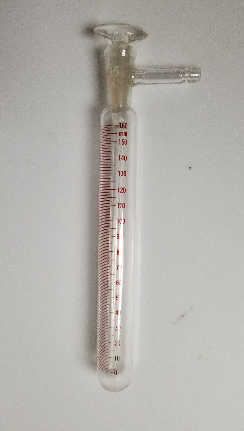 Vintage Pyrex Manometer lab glassware 14/35 with valve 160mm | eBay