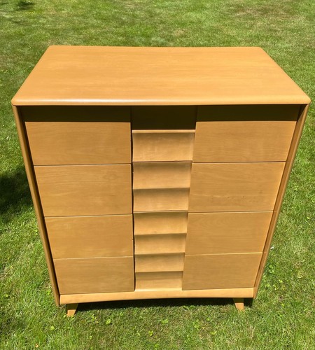 Mid Century Modern Dresser Heywood-Wakefield M572 Trophy Maple Wheat ...