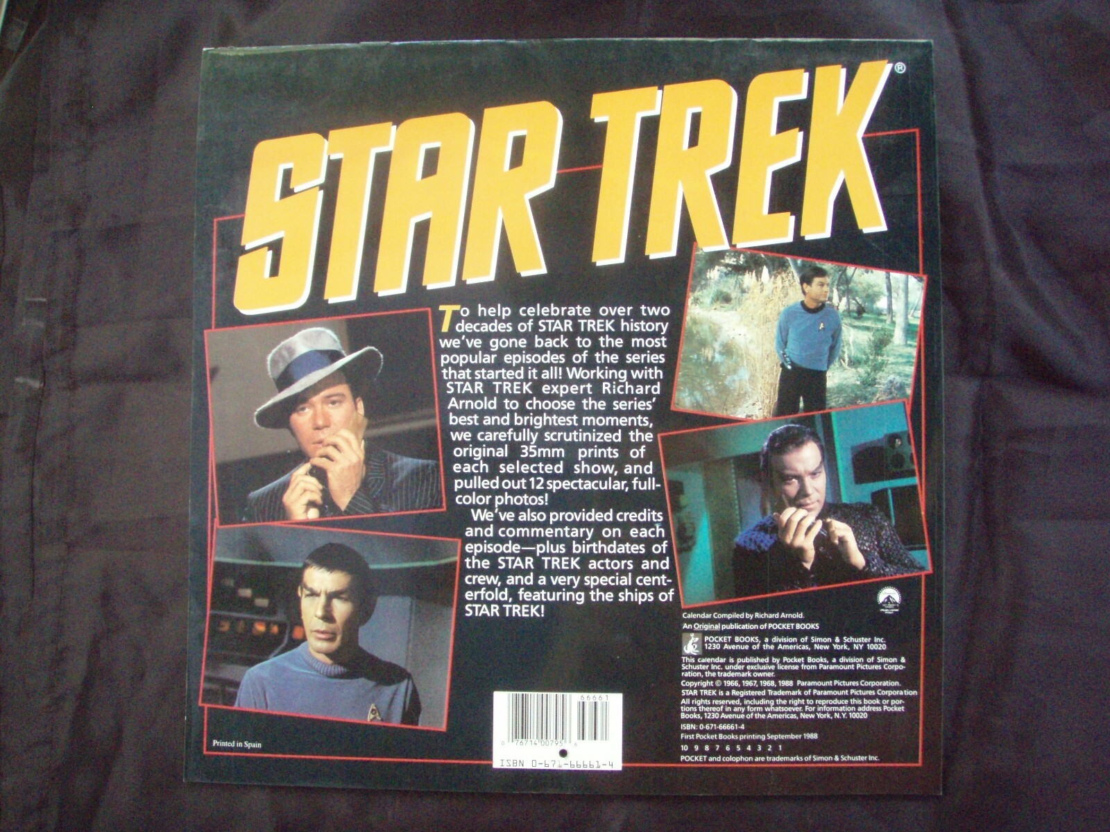 Collectible Calendars, Star Trek, Mr. Winkle, Comics, Fantasy ...