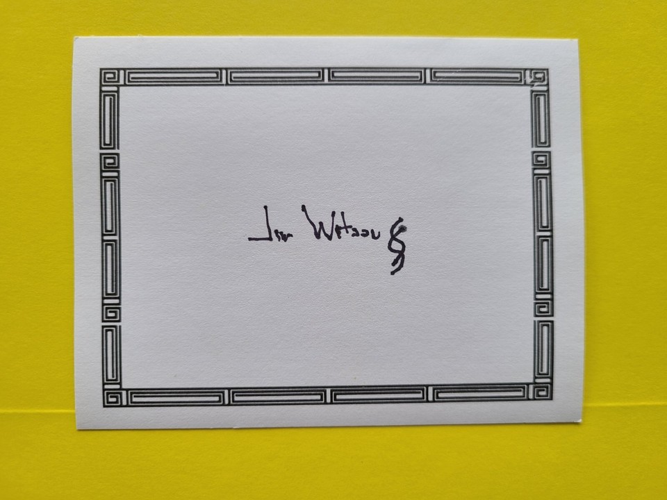James D. Watson DNA Nobel Prize, signed autograph, bookplate No ...