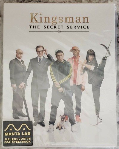 KINGSMAN THE SECRET SERVICE Steelbook Blu-ray MANTA LAB FULL SLIP ...