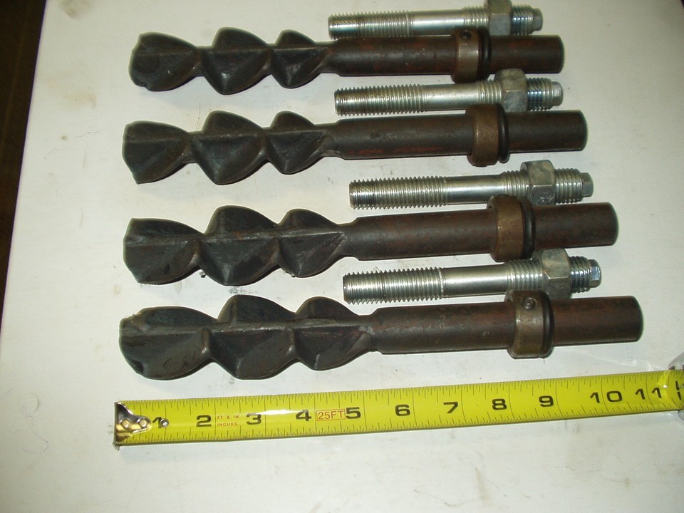 New Set of Four 3/4" x 11" x 2" Light Pole Anchor Bolts with forged ...