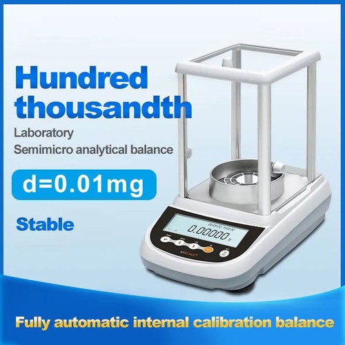 0.01mg Semi-micro Analytical Balance Laboratory Weigh Scale External ...
