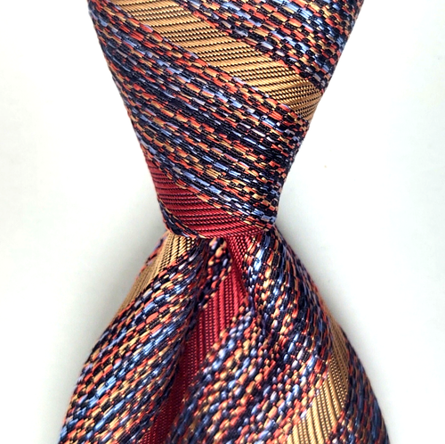 TINO COSMA 100% Silk Necktie ITALY Multistripe/Multicolor Excellent | eBay