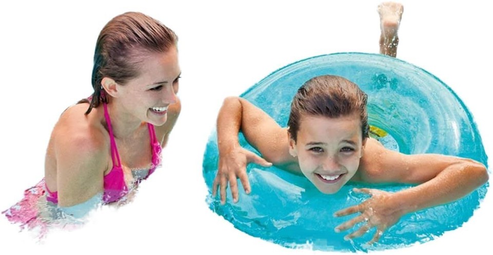 Intex Transparent Inflatable Swimming Pool Tube Raft, (3-Pack) | eBay