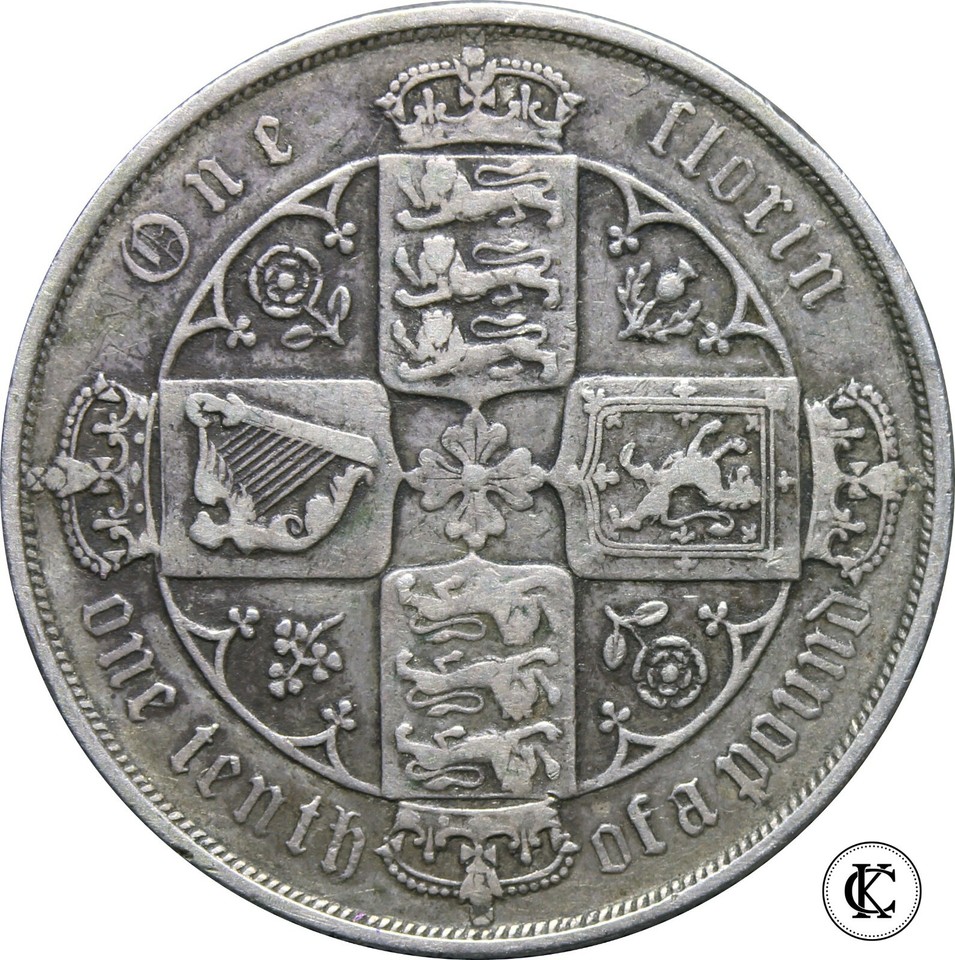 1853 - 1967 GEORGE V & VI QE2 Florin +more SILVER & Cupro-Nickel Chose ...