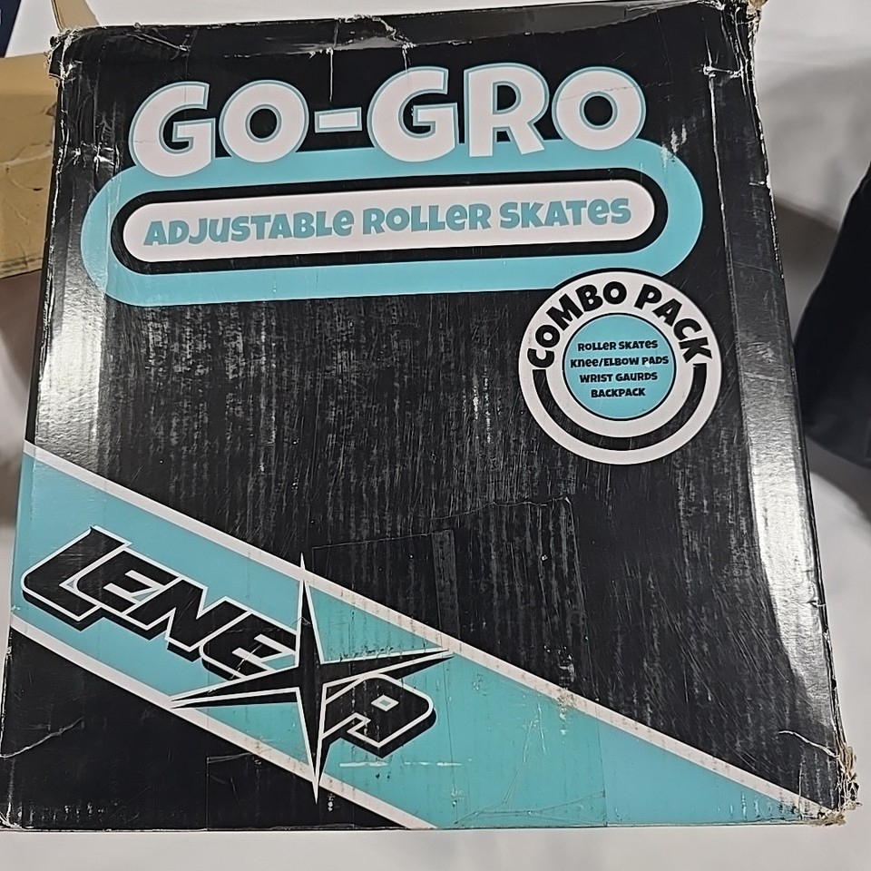 Lenexa Go GRO Adjustable Kids Quad Roller Skate Bundle boys girls J12-2 ...