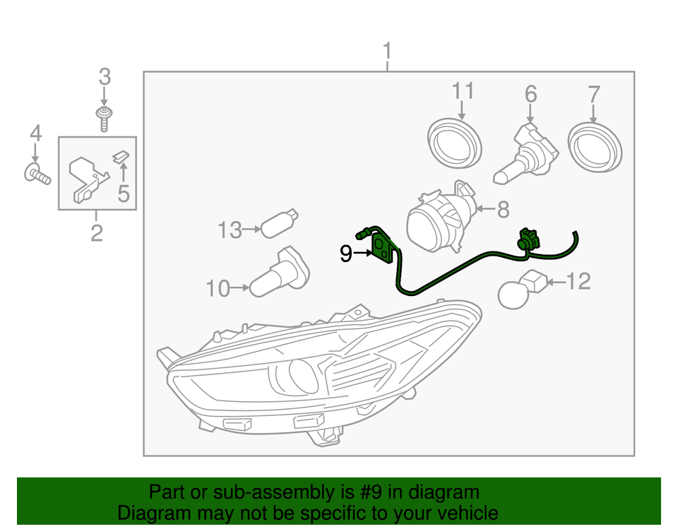 Genuine Ford Headlight Wiring Harness FG9Z-12A581-A | eBay