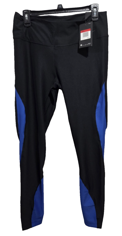 Nike Women's Power Training Tight Fit Large Black and Blue NEW | eBay