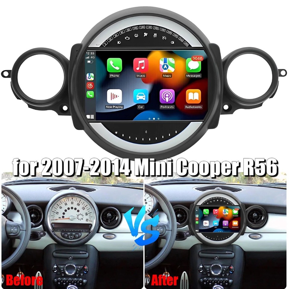 9" FOR BMW MINI COOPER R56 R60 2007-2014 ANDROID 15 CAR STEREO RADIO ...