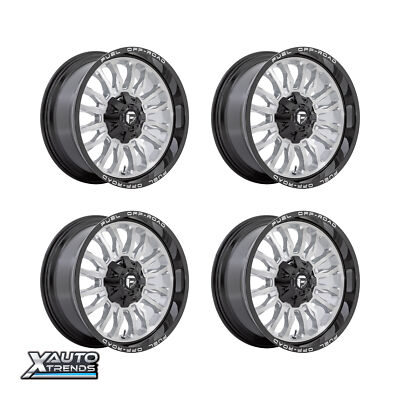 Fuel D798 Arc Silver Brushed Face Milled Black Lip 22X10 8X170 -18mm ...