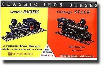 Glencoe Models 3602 1/120 Classic Iron Horses: Central Pacific & Cabbage Stack | eBay