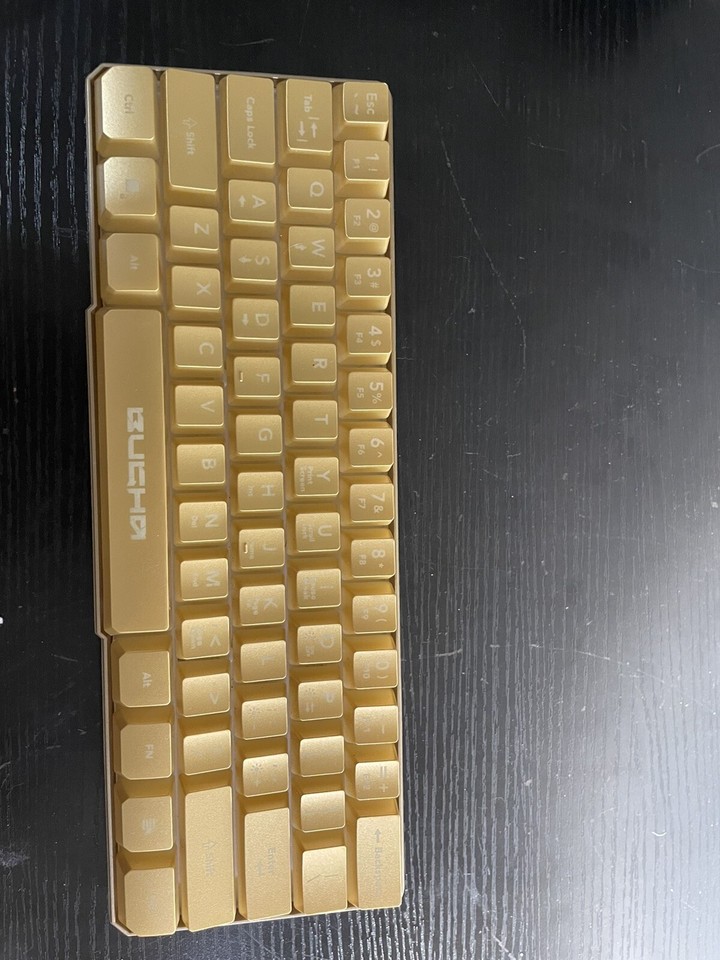 *UBER RARE* Bugha Limited Edition gold RGB Gaming 60% Keyboard | eBay
