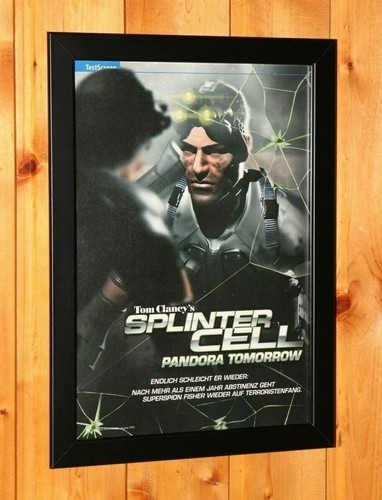 2004 Tom Clancy's Splinter Cell Pandora Tomorrow PS2 Promo Poster / Ad ...